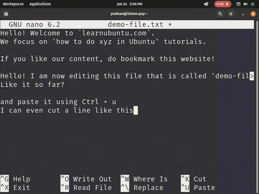 How To Edit Files In Ubuntu Command Line