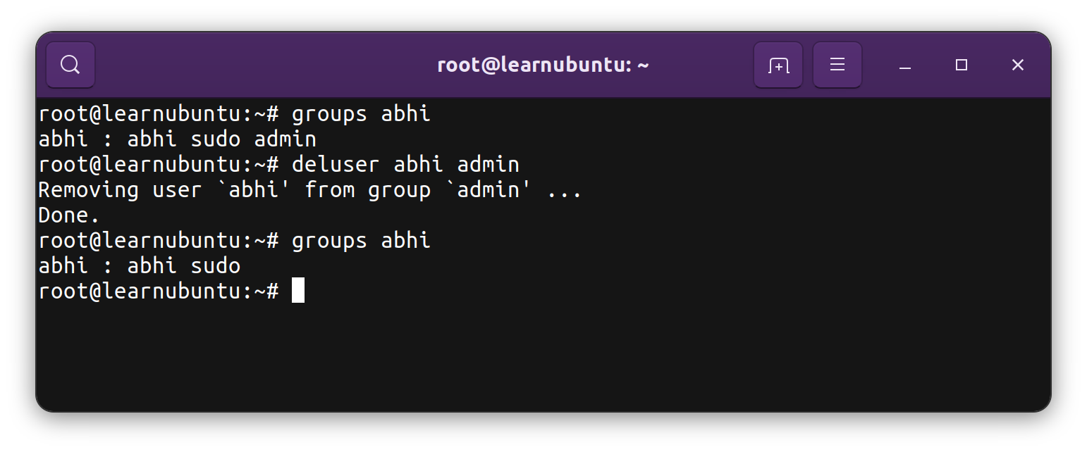 How To Remove User From Group In Ubuntu Command Line