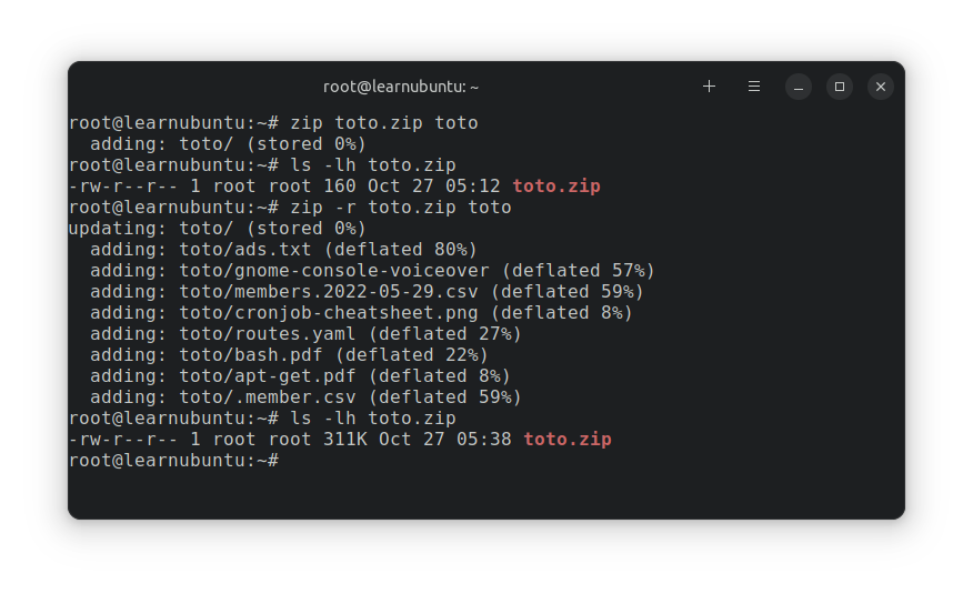 Zip A Folder In Ubuntu Command Line