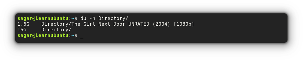 How To Check Directory Size In Ubuntu Command Line
