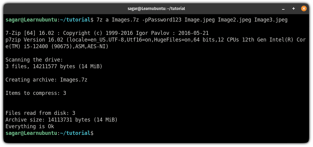 How to Install and Use 7zip (.7z) in Ubuntu Command Line