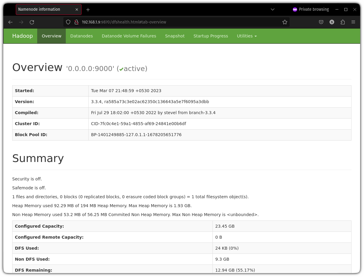 Install Hadoop on Ubuntu