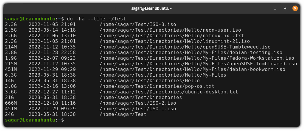 Using du Command in Ubuntu to Get Directory Size