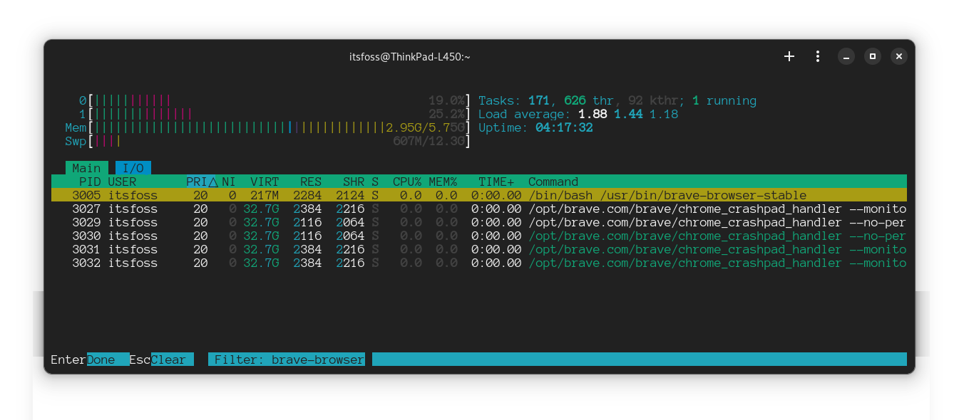 How To Install And Use Htop In Ubuntu