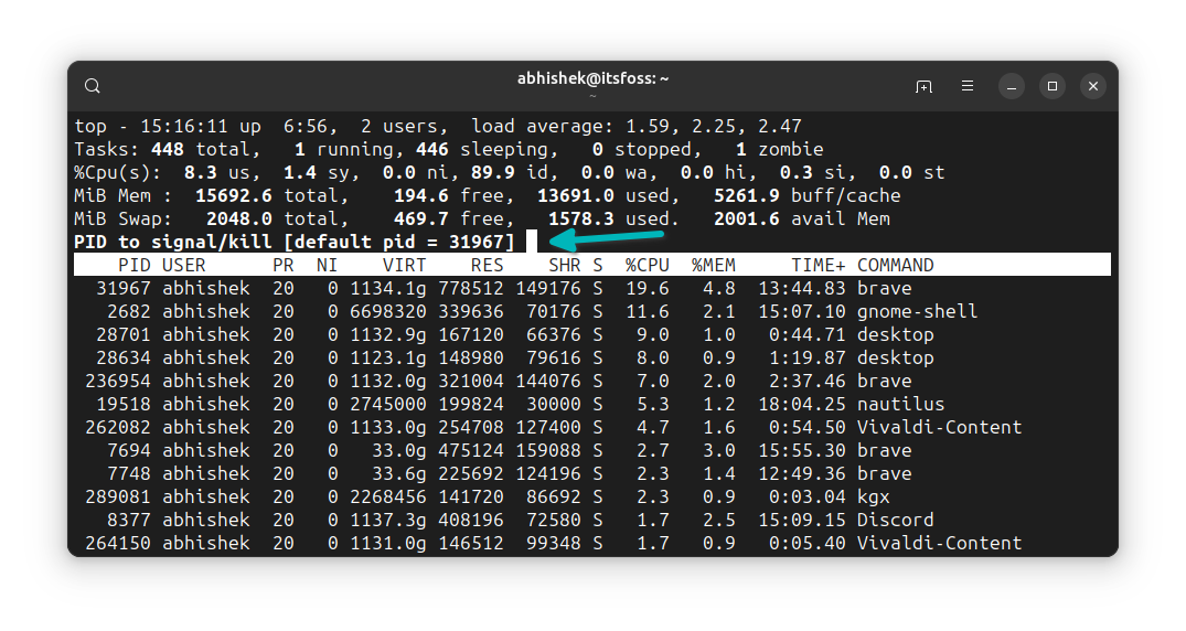 How to Stop a Running Command in Ubuntu