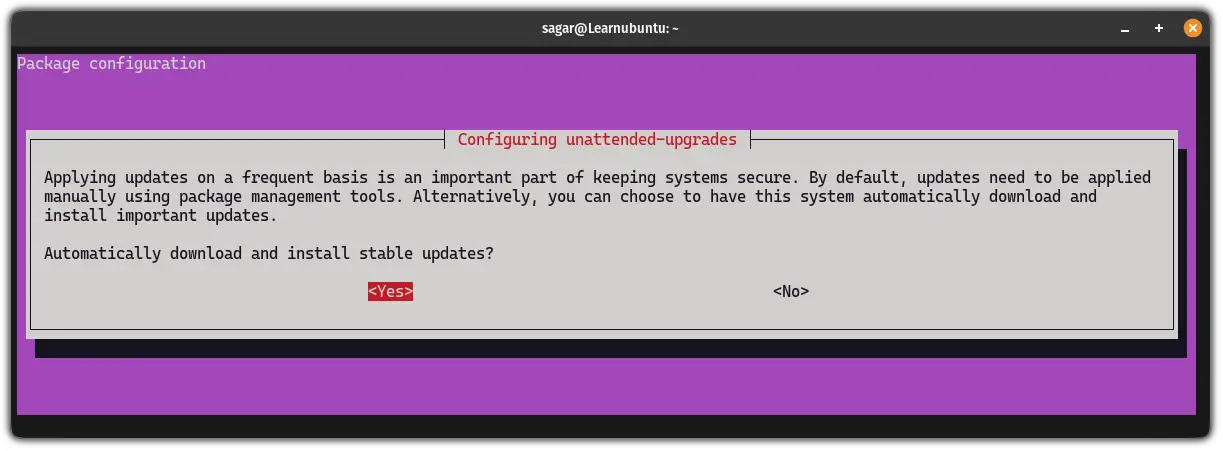 Install Security Updates Automatically in Ubuntu Install Security Updates Automatically in Ubuntu