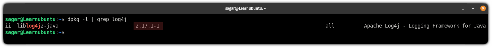 How to Check the Log4j Version in Ubuntu Command Line