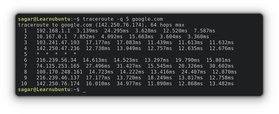 How to Install and Use Traceroute on Ubuntu
