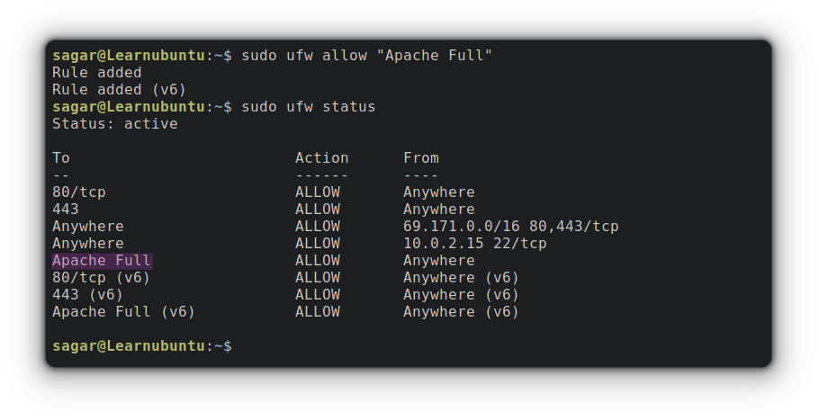 Allow Ports Through UFW Firewall in Ubuntu