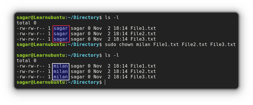 How to Change File Ownership in Ubuntu