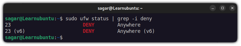 How to Check the Firewall Status in Ubuntu