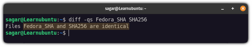 Perform a Checksum in the Ubuntu Command Line