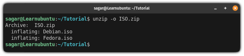 Unzip Files in Ubuntu Command Line
