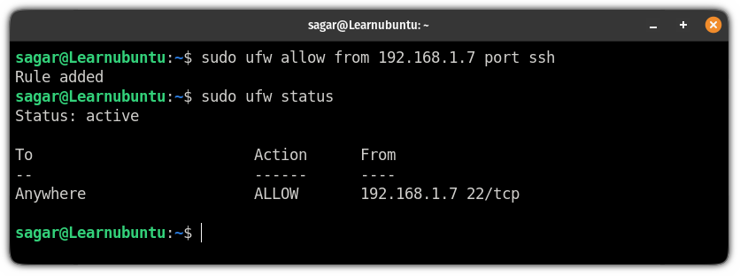 Using UFW Firewall Commands in Ubuntu