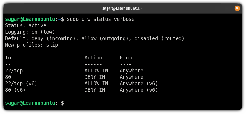 Using UFW Firewall Commands in Ubuntu