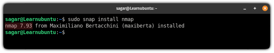 Install nmap on Ubuntu