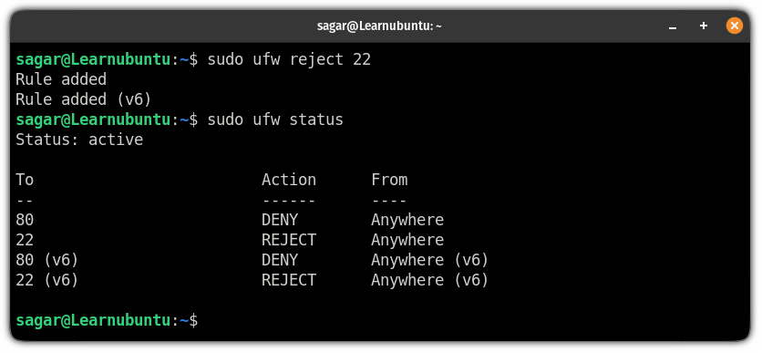 Using UFW Firewall Commands in Ubuntu
