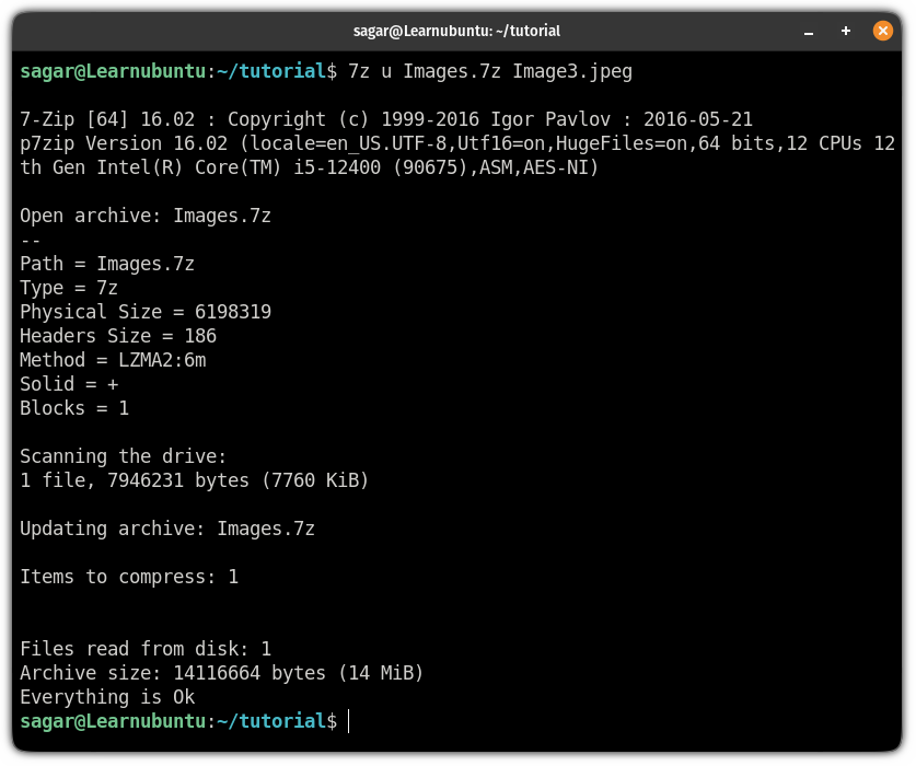 How to Install and Use 7zip (.7z) in Ubuntu Command Line