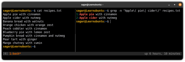 Search for Multiple Patterns With grep [And and Or]