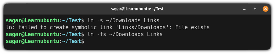 Use ln Command to Create Links in Ubuntu