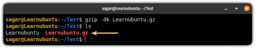 Unzip gz Files in Ubuntu Command Line