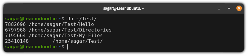 Using du Command in Ubuntu to Get Directory Size