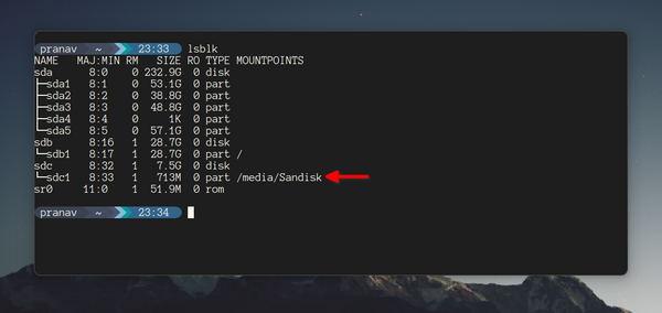 Mount Drives in Ubuntu Command Line