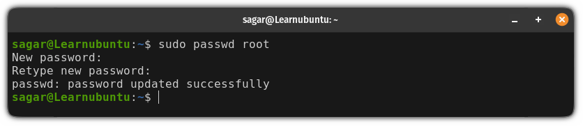 Set Root Password in Ubuntu