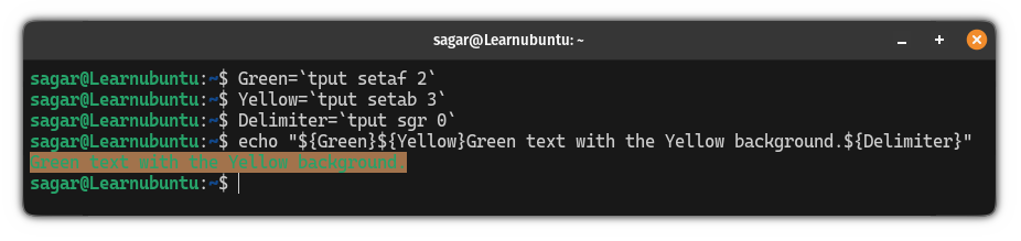 Use Colored Output With the echo Command