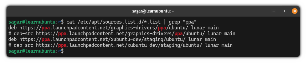 Getting Repository List in Ubuntu