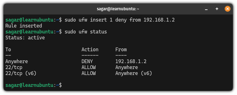 How to Block and Unblock IP Address Using UFW in Ubuntu