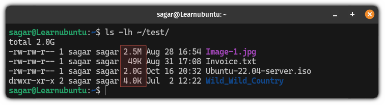 List Files With ls Command in Ubuntu