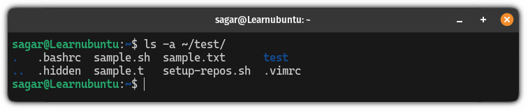 List Files With Ls Command In Ubuntu