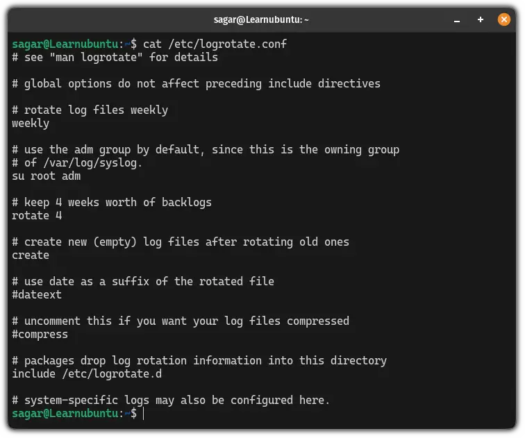 How To Enable Log Rotation In Ubuntu