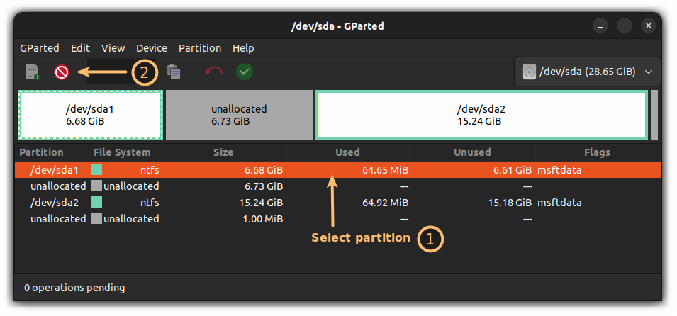 Install and Use gParted on Ubuntu