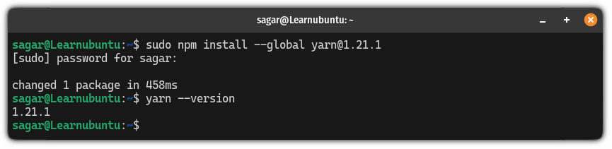 How to Update Yarn on Ubuntu
